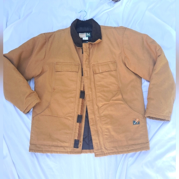 WearGuard | Jackets & Coats | Vtg Tan Field Jacket With Quilted ...